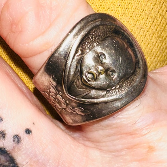 silver spoon Gerber baby ring | Jewelry | Gerber Baby Spoon Engraved ...
